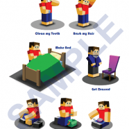 Blockies Complete Set Routine Charts - School Mum