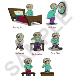 Zombies Complete Set Routine Charts - School Mum