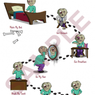 Zombies Complete Set Routine Charts - School Mum