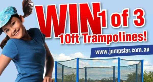 Win 1 of 3 Jump Star Trampolines - School Mum