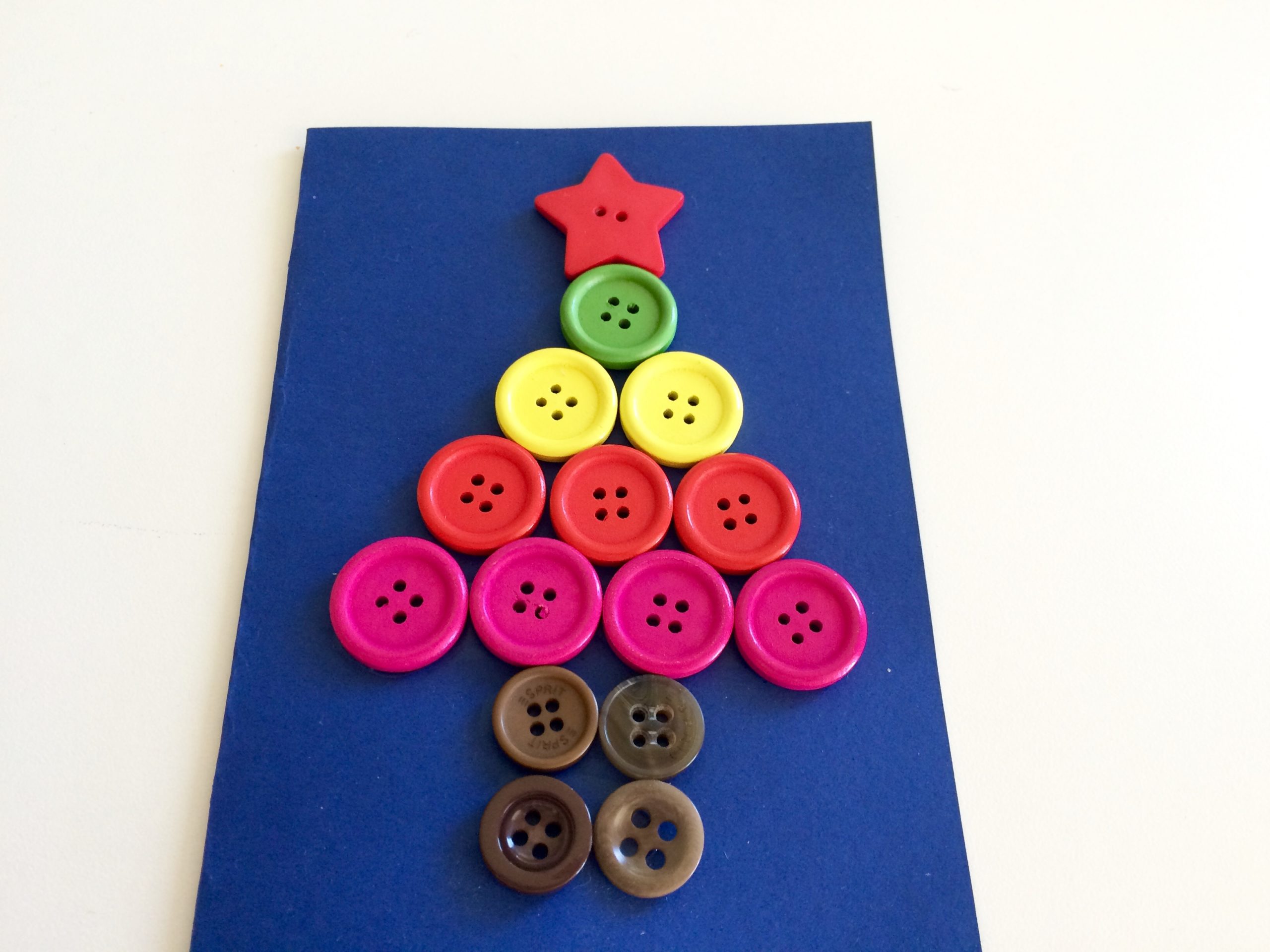 Button Christmas Tree - School Mum