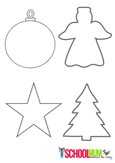 DIY Easy Christmas Decorations Kids Can Make - Free Printable - School Mum