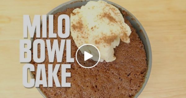 SUPER Easy 4 Ingredient Milo Cake That Cooks in 3 Minutes - School Mum