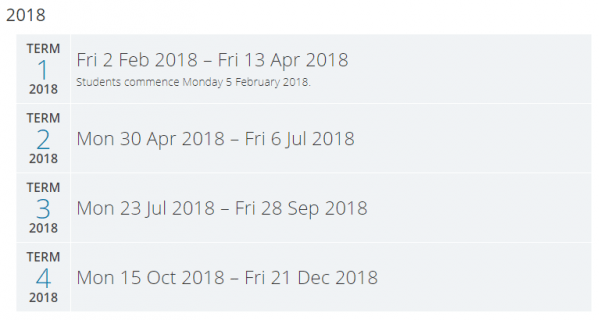 Plan Ahead With Our List of 2018 School Term Dates - School Mum