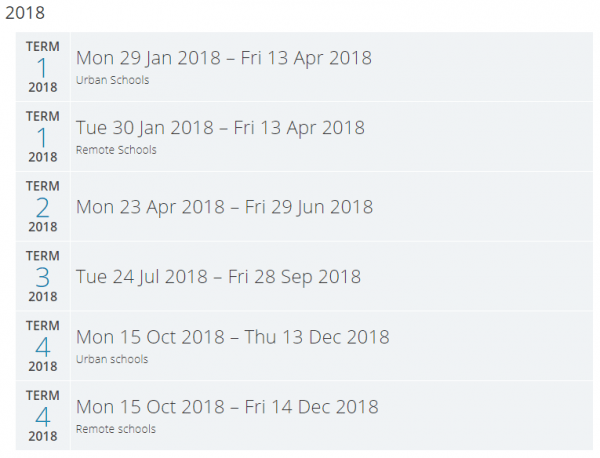 Plan Ahead With Our List of 2018 School Term Dates - School Mum