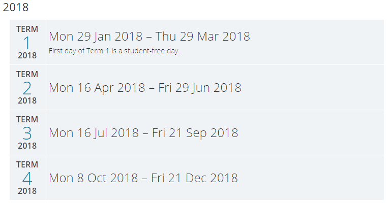 Plan Ahead With Our List of 2018 School Term Dates - School Mum